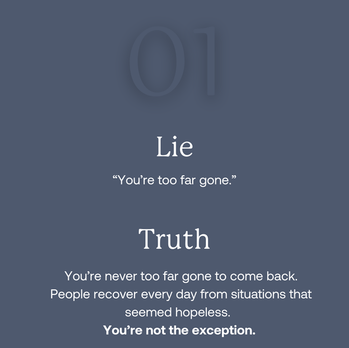 Addiction Lies vs. Recovery Truths: What You Need to Hear